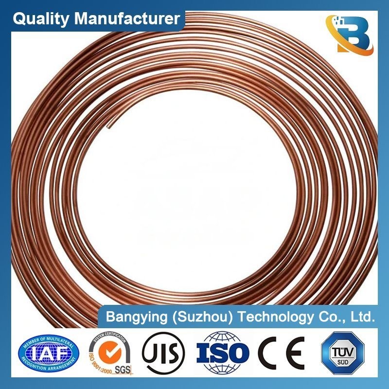 ASTM B306 Standard TP2 Grade Straight Copper Tube Type K/Pancake Coil Refrigeration Copper Pipe ...